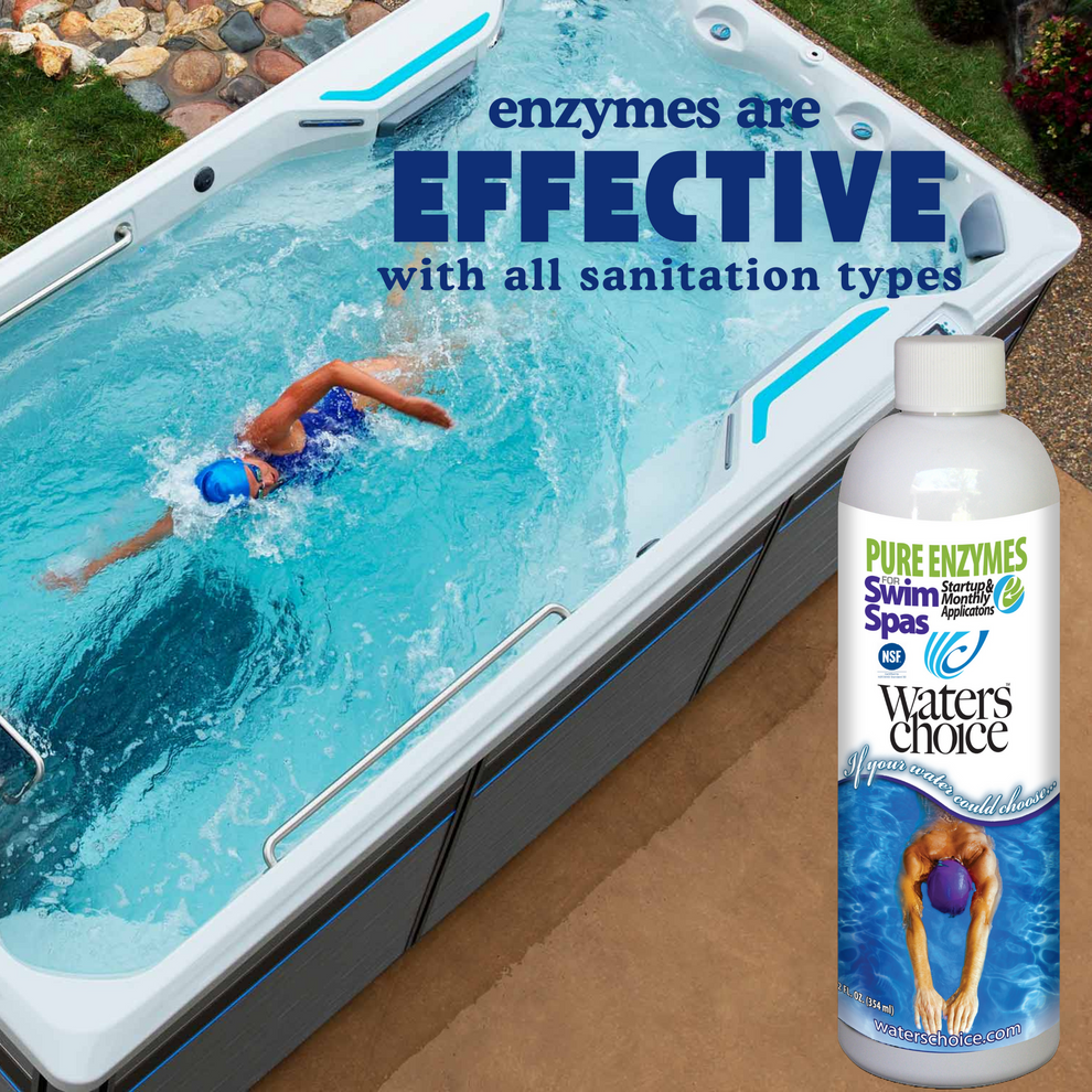 12 oz. Pure Enzymes for SWIM Spas (monthly treatment) – Waters Choice