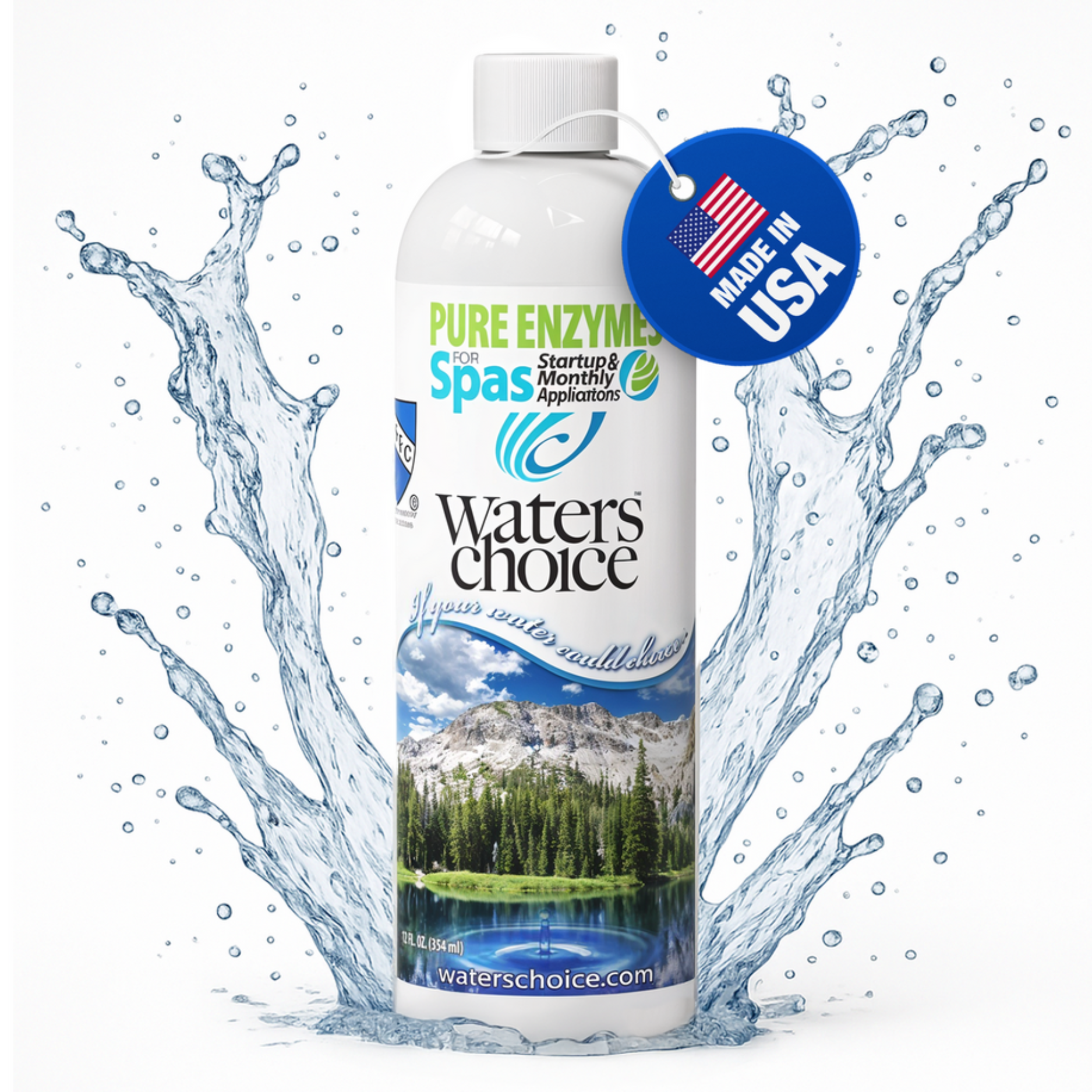 12 oz Pure Enzymes for Spas (monthly treatment) – Waters Choice